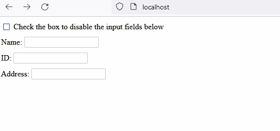 JQuery Disable And Enable Input Delft Stack